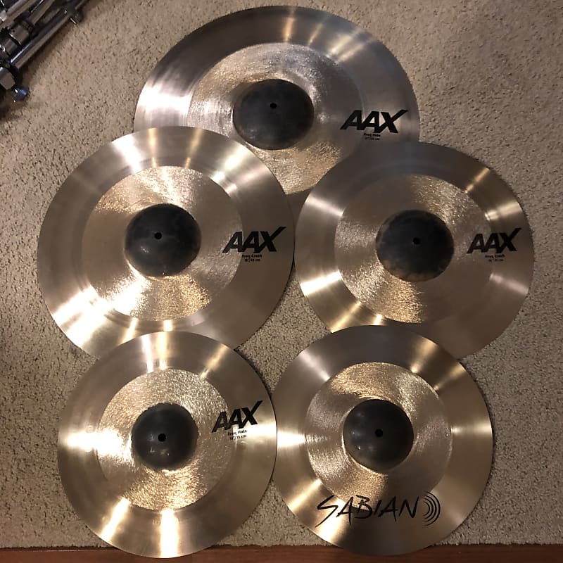 Sabian AAX Freq Performance Set 14 hihats, 16 crash, 18 | Reverb