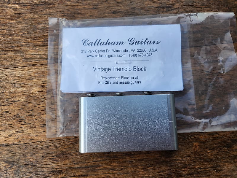 Callaham Tremolo Cold Rolled Steel Block - Vintage | Reverb