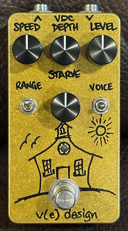 VFE Pedals Old School Vintage Tremolo - Gold - Switch POP | Reverb