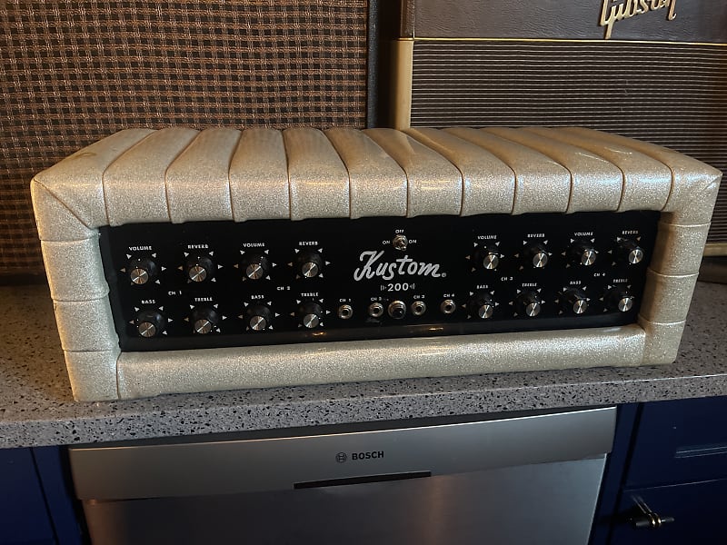 Kustom K200b 1970 - White sparkle | Reverb