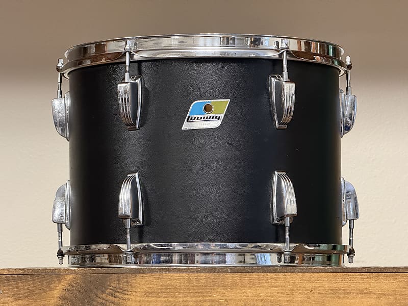 1970's Ludwig 14" Black Panther Rack Tom 10x14 - 3 Ply Maple | Reverb