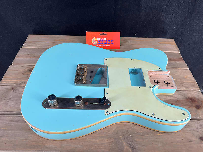 Real Life Relics Tele® Body Double Bound Aged Sonic Blue | Reverb