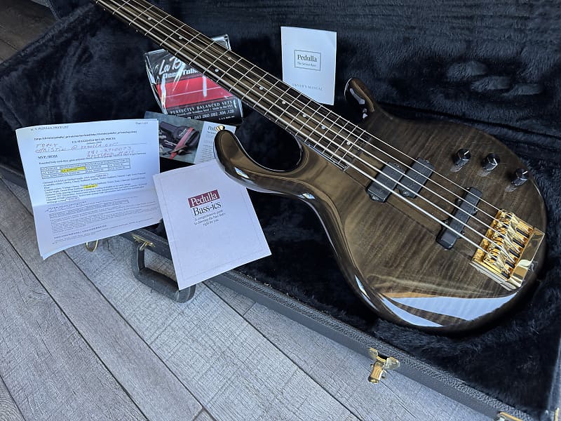 Pedulla Pentabuzz 5 String Fretless Bass Charcoal Black | Reverb