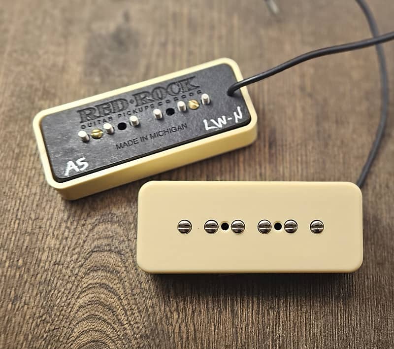 Red Rock Guitar Pickups P90 pickup set 2025 - Cream/Black | Reverb