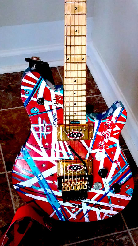 EVH Wolfgang Standard 2018 - Blue Color & Hand Painted EVH | Reverb