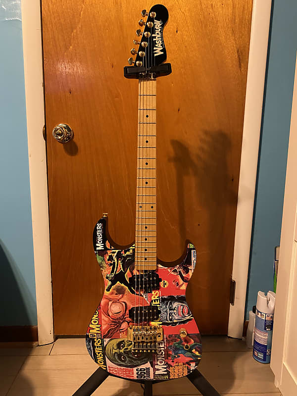 Washburn SS40/B Steve Steven’s Model 1990 - Black | Reverb