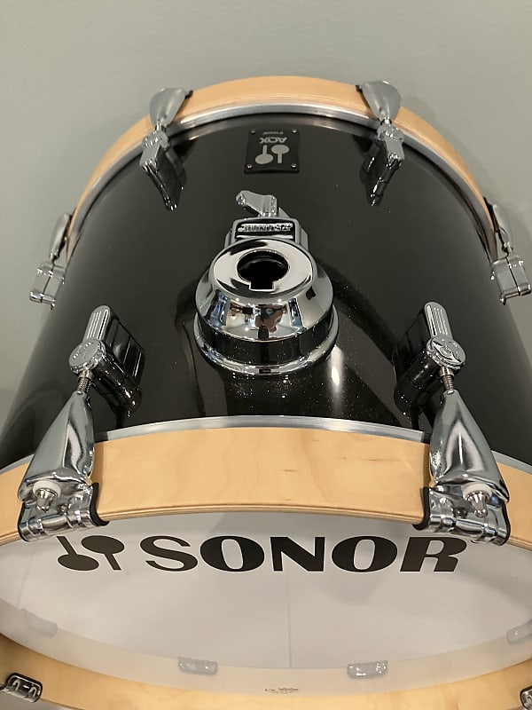 SONOR AQX 14 x 18 Bass Kick Drum Midnight Sparkle XLNT | Reverb