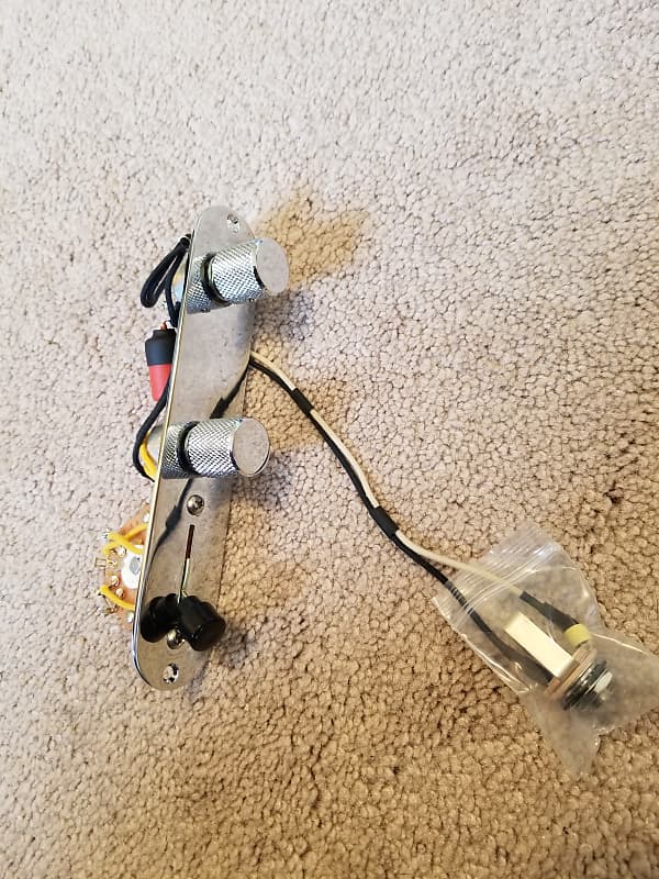 Tribute Reverse 3-Way Control Plate/Harness for Telecaster, | Reverb