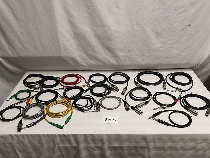 PRO AUDIO PROFESSIONAL GRADE VARIOUS CABLE BUNDLE OF 20 - | Reverb