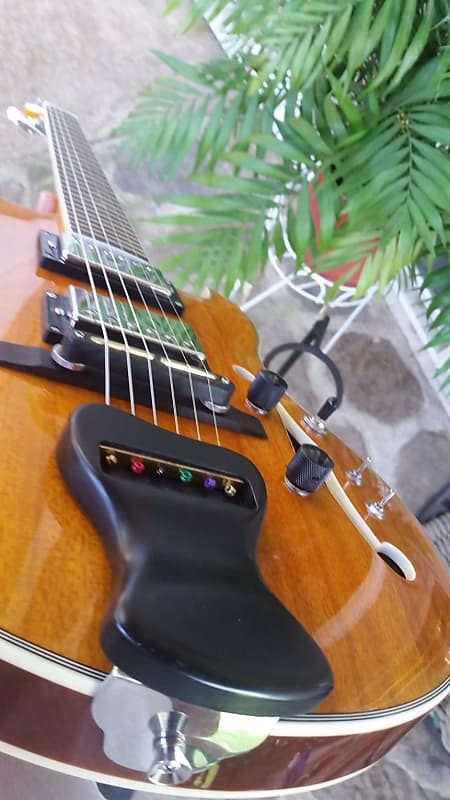 Ebony Tailpiece with Brass String Retainer and Bracket Fits | Reverb