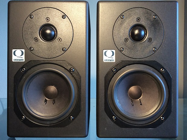 Quested Audio S6 Bi-Amplified 2 Way Studio Monitors Dark Grey | Reverb
