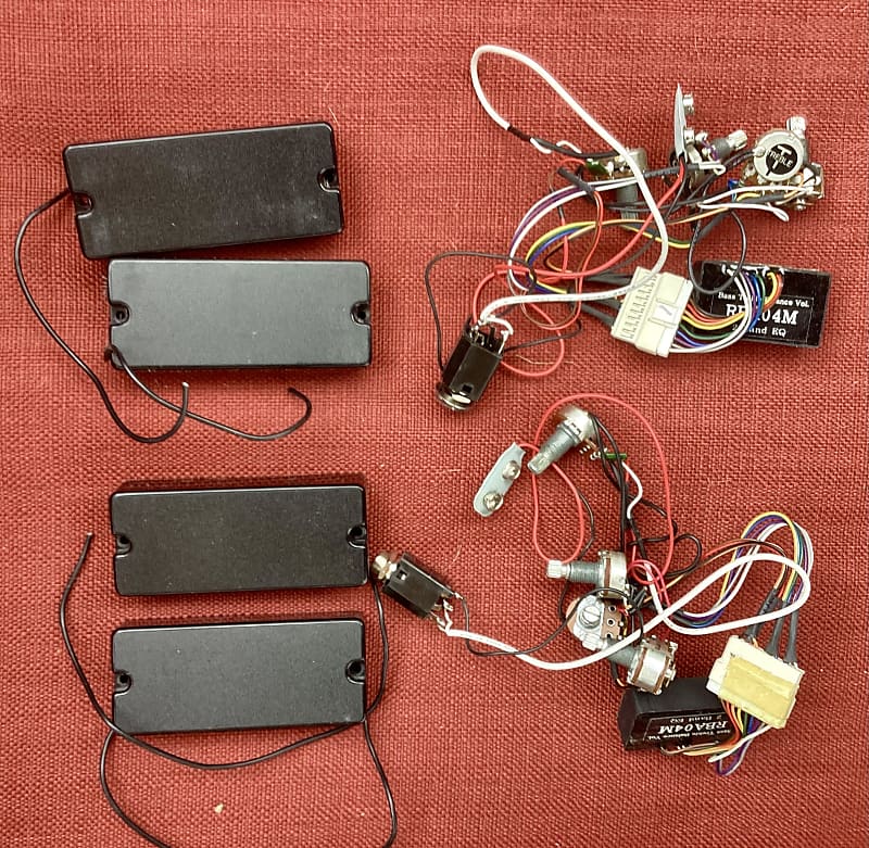 2 Sets Hamer Pickups and Preamps for Import B-12 1990’s - | Reverb