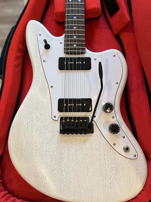 Custom hot rod offset Jazzmaster style electric white | Reverb