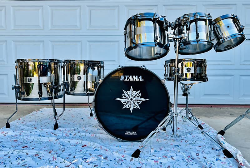 Tama Rare 7 Piece Warlord Spartan Drum Set Kit | Reverb