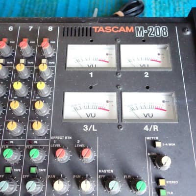 Tascam M-208 8 Channel Stereo Mixer - 80's Analog - Serviced | Reverb
