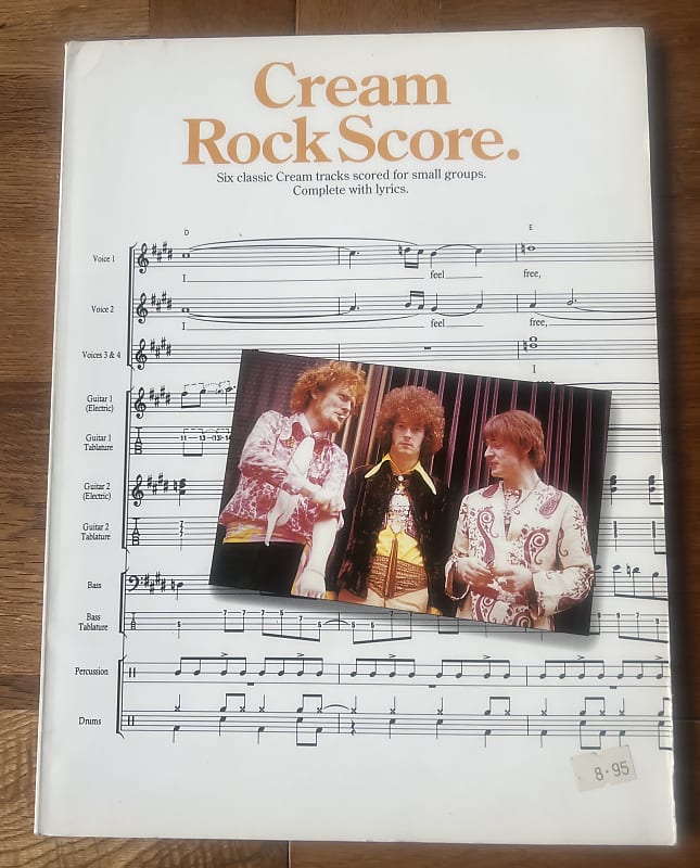 Wise Publications Rock Score Cream Eric Clapton Jack | Reverb Canada