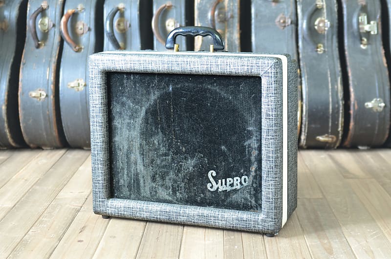Rare 1959 Supro 1624T Dual Tone combo amplifier, original | Reverb