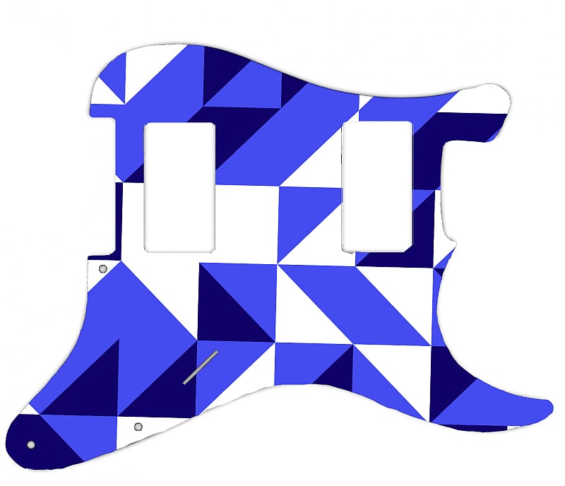 Custom Pickguards Blue Geometric Fender Stratocaster 2021 | Reverb