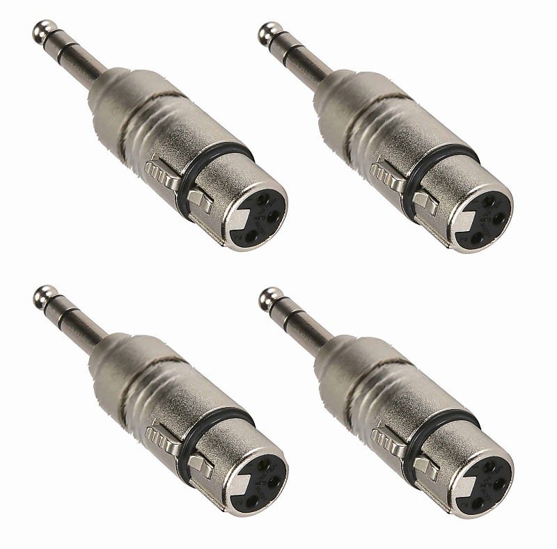 (4) ProCraft PC-TE006 1/4" Stereo TRS Tip Ring Sleeve Plug to | Reverb