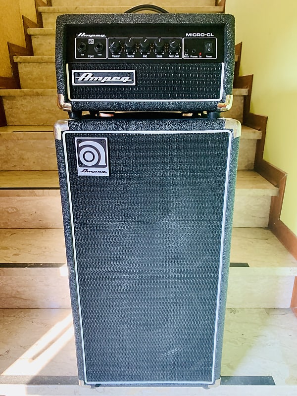 Ampeg Micro-CL stack : testata + cassa (difettosa) per basso | Reverb