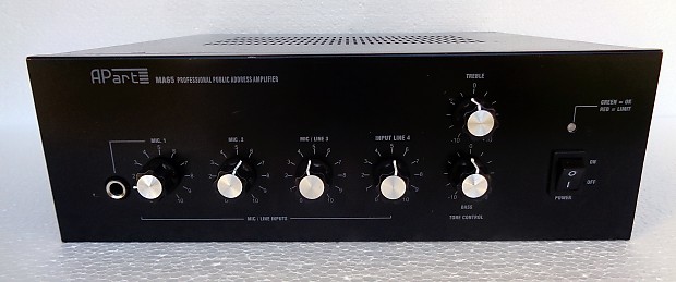 APART MA65 Professional Public Address Amplifier | Reverb