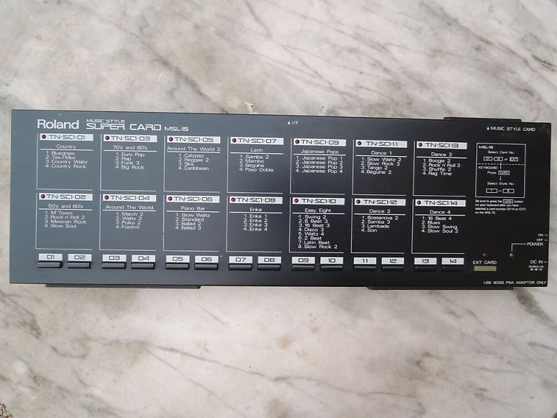 Roland MEGA card MSL15 MSL 15 ROM card TN SC RA series E-70 | Reverb