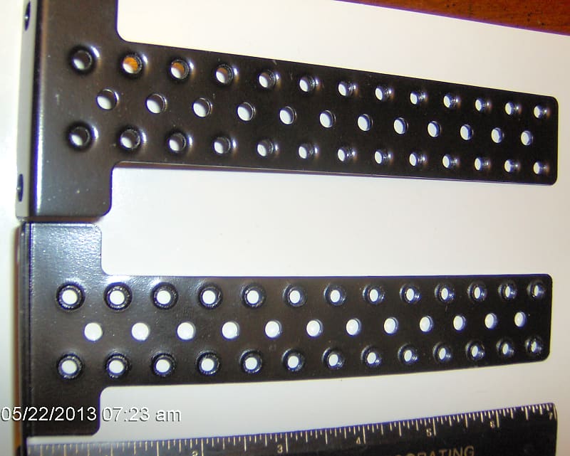 2u REAR RACK SUPPORT KiT Amp rail 2 brackets ears Behringer | Reverb