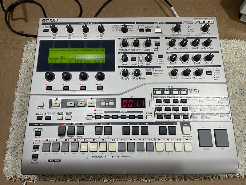 Yamaha RS7000 Drum Machine Sequencer Sampler GrooveBox Music | Reverb