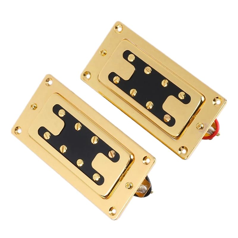 Gold Neck and Bridge 4 String Bass Humbucker Pickups | Reverb UK