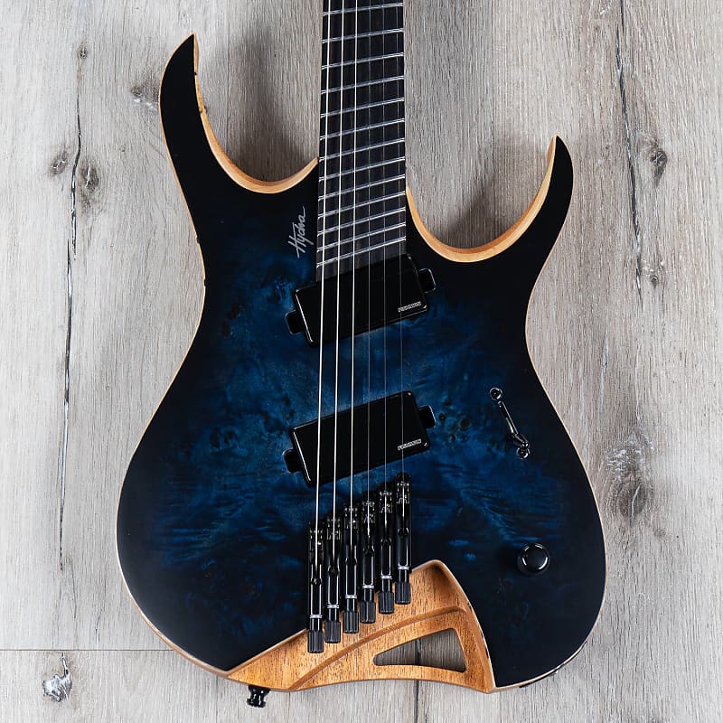 Mayones Hydra Elite 6 VF Multi-Scale Headless Guitar, Dirty | Reverb