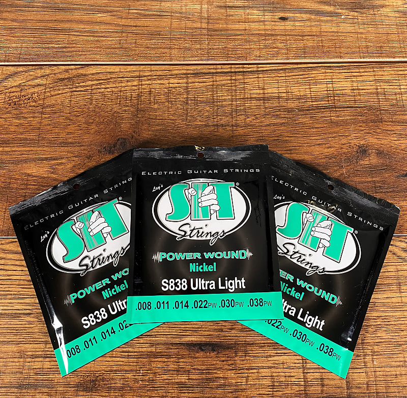 SIT Strings S838 Power Wound Nickel Ultra Light Guitar String | Reverb