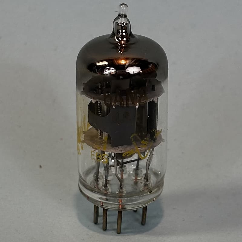 1960s Sylvania 6AN8 Vintage Made In USA Gray Plate Halo | Reverb