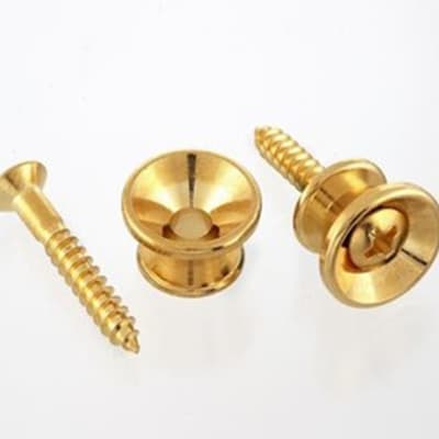 Gotoh Oversized Strap Buttons (Gold) | Reverb