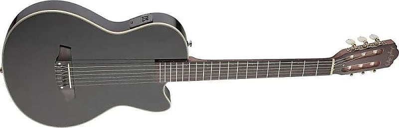 Angel Lopez EC3000BK Solid Body Electric Nylon - Black | Reverb