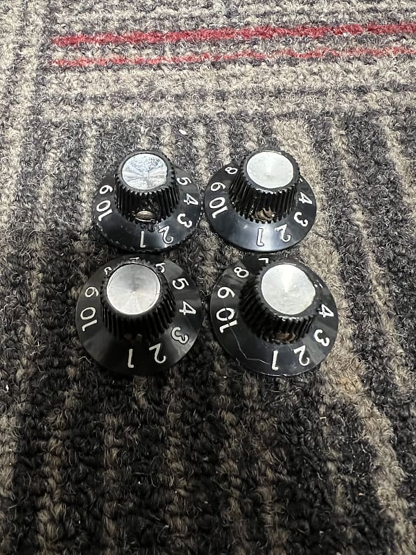 Witch Hat Knobs 1960’s - Black | Reverb