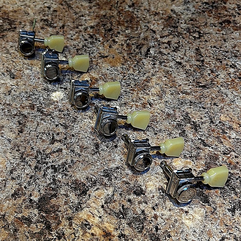 Allparts 6 In Line Locking Keystone Tuners - Set of 6 with | Reverb