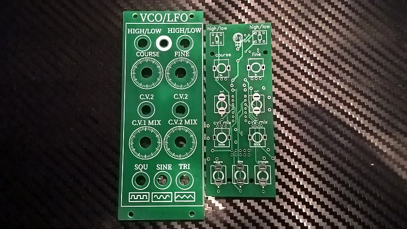 steamlabs simple VCO LFO pcb and panel diy kit synth module | Reverb