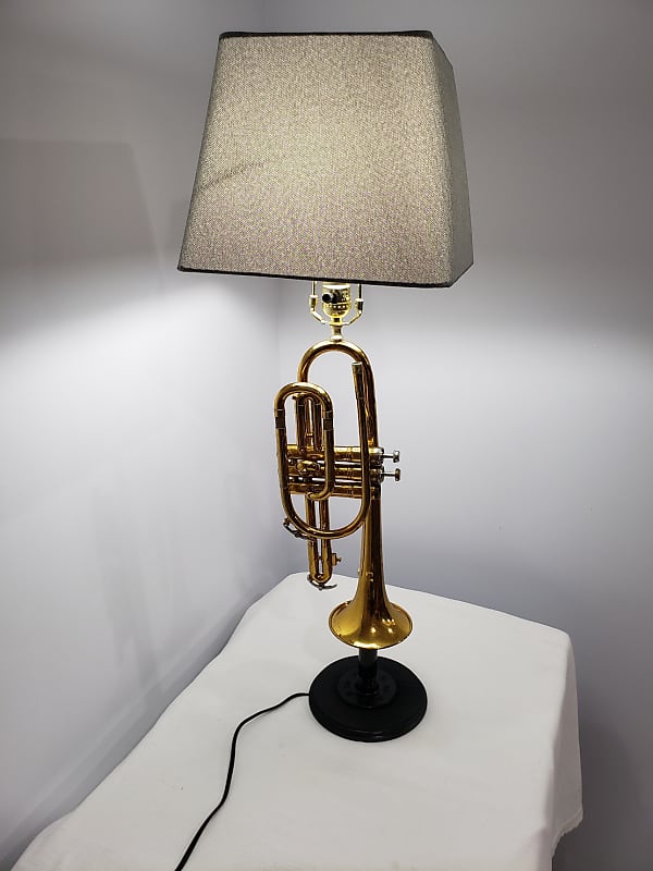 Custom King Cornet Table Lamp - Handmade + UL Listed | Reverb