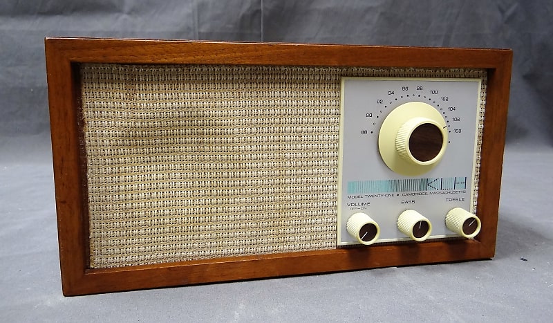 Vintage KLH Model 21 FM Radio Receiver w/Extension Speaker | Reverb