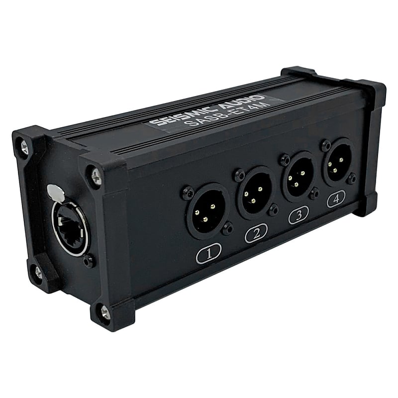 Seismic Audio SASB-ET4M - 4 Channel XLR Male to Ethercon | Reverb