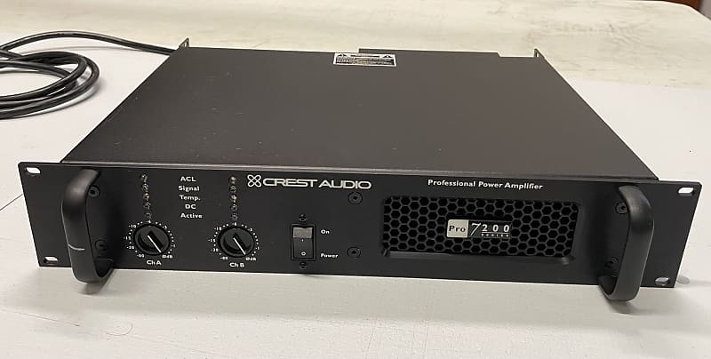 Crest Audio Pro 7200 3300-Watt Power Amplifier 2000s - Black | Reverb