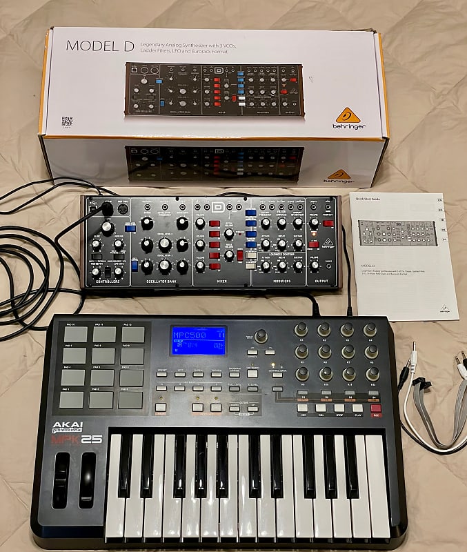 Behringer Model D Analog Synthesizer with free AKAI MPK25 | Reverb