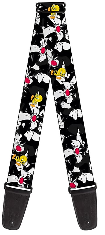 Buckle Down Looney Tunes Sylvester & Tweety Guitar Strap | Reverb