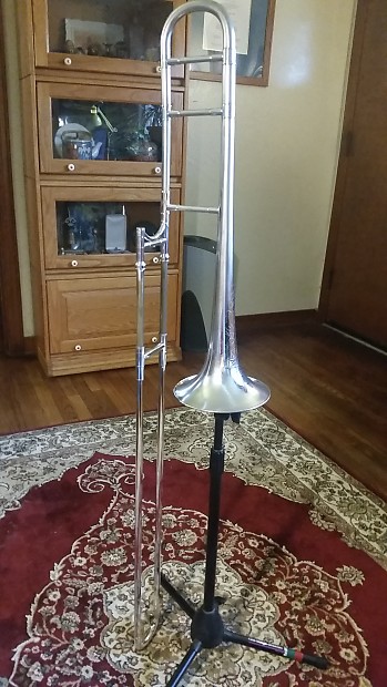 Rare Vintage 1918 KING Silver Trombone made by H.N. White | Reverb