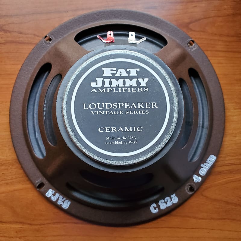 WGS Fat Jimmy Amplifiers Ceramic 8" 4 Ohm 25 Watt Speaker | Reverb