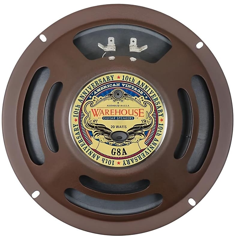 WGS 8" G8A Alnico Guitar Speaker | 20 Watts | 8 Ohm | | Reverb