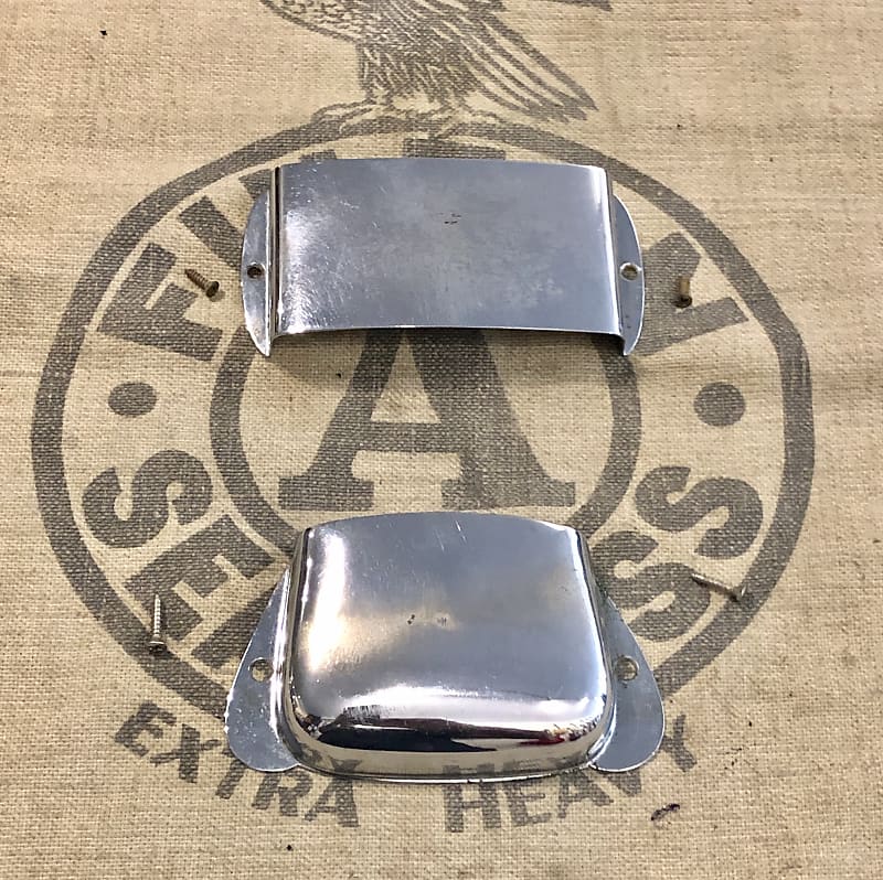 Vintage 1963 Fender Precision Bass Bridge & Pickup Cover | Reverb