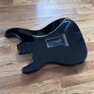 Relic Black Nitro Stratocaster Body SSS | Reverb