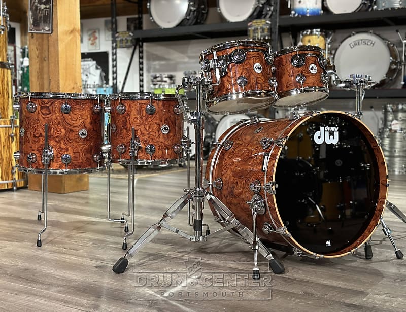 DW Collectors Pure Maple SSC 5pc Drum Set Waterfall Bubinga | Reverb
