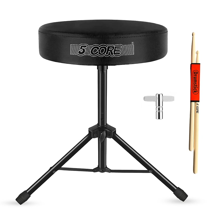 5 Core Drum Throne 3" Thick Padded Comfortable Guitar Stool | Reverb